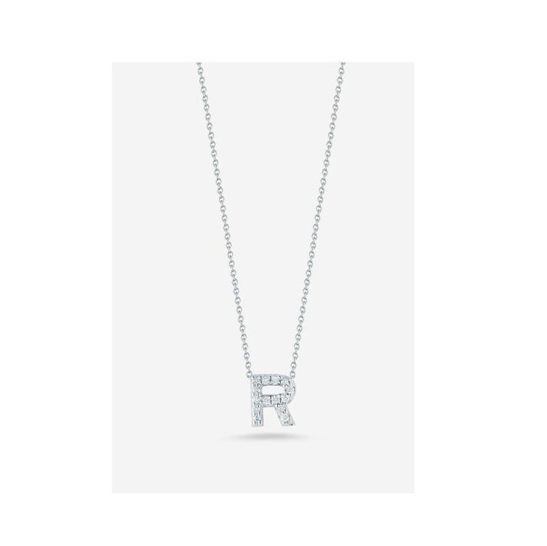 Roberto Coin Love Letter 'R' Pendent with Diamonds 001634AWCHXR For ...