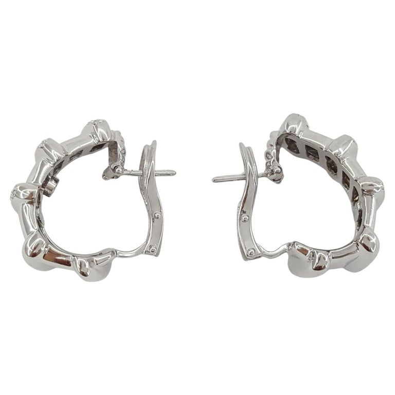 Roberto Coin Nabucco Omega Hoop Earrings For Sale at 1stDibs