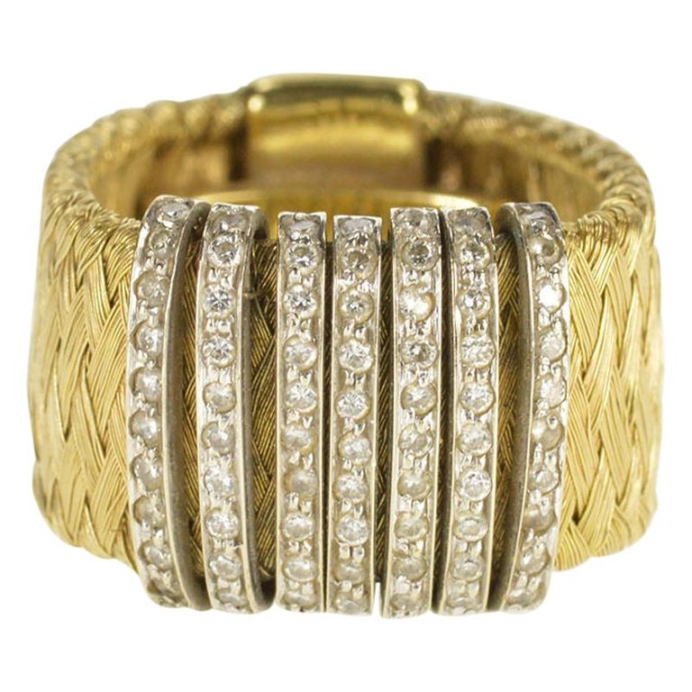 Roberto Coin Primavera Diamond Gold Ring at 1stDibs | roberto coin ...