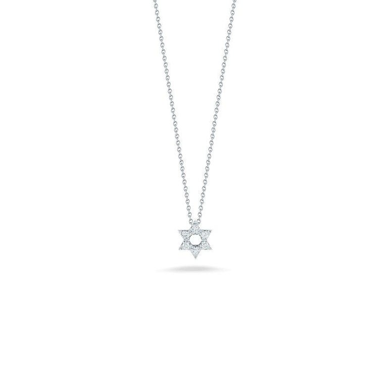 Roberto Coin Star of David Necklace 001610AWCHX0 For Sale at 1stDibs