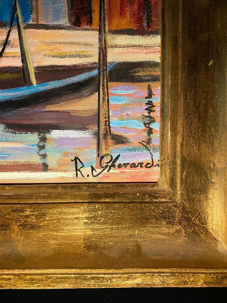 Roberto Gherardi - Venise, les Gondoles For Sale at 1stDibs