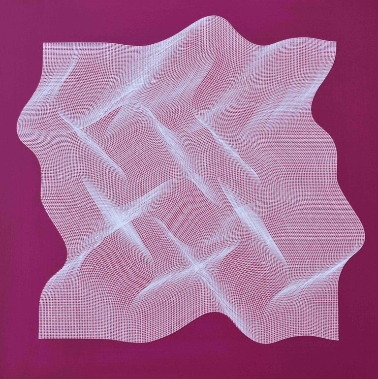 Roberto Lucchetta - Purple surface 2022 - geometric abstract painting ...