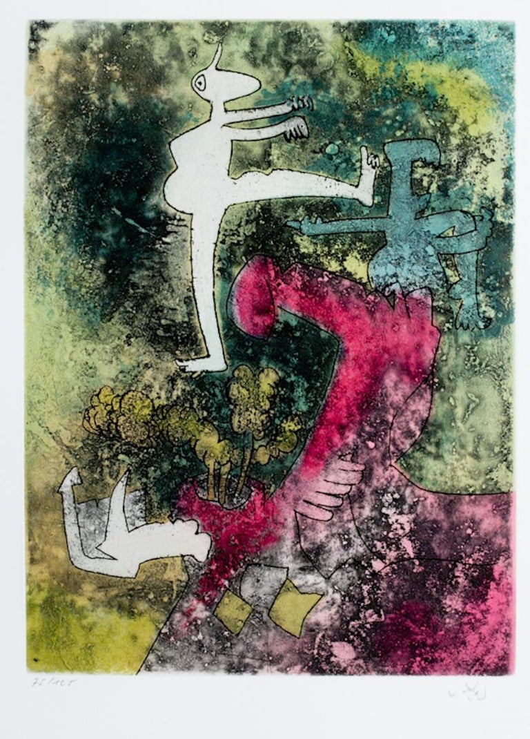 Roberto Matta - Centre Noeuds, Hand-Signed Limited Edition Etching For ...