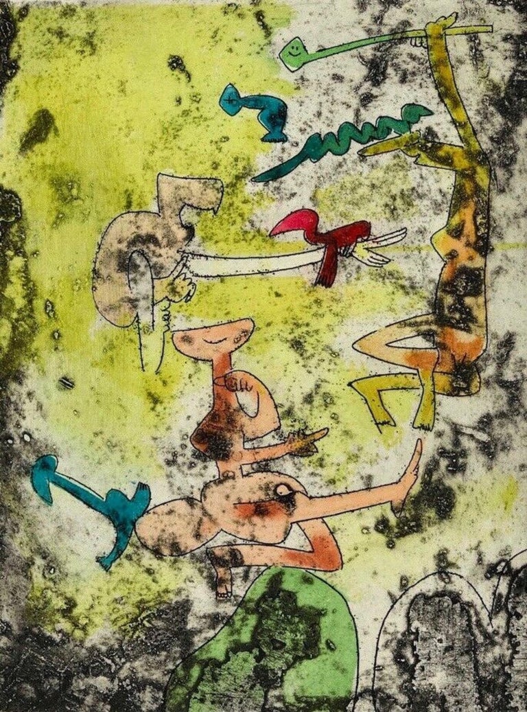 Roberto Matta - Centre Noeuds, Plate IX (Sabatier 393), Roberto Matta ...