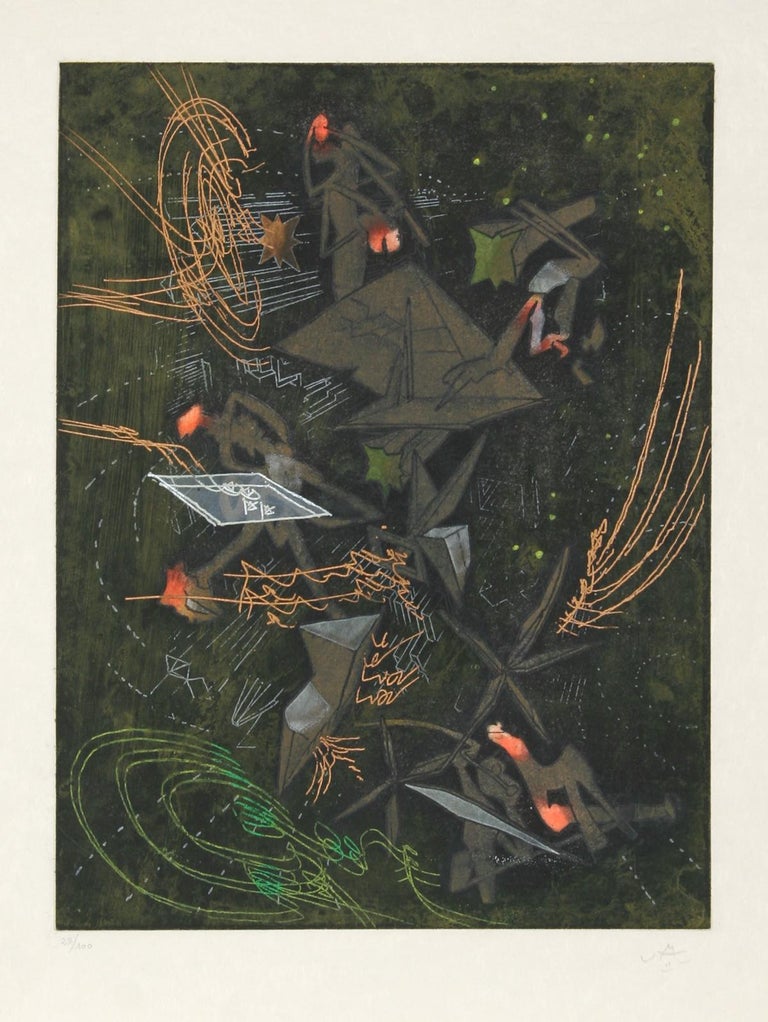 Roberto Matta - Untitled 5 from Hom'mere V - N'ous Portfolio For Sale ...