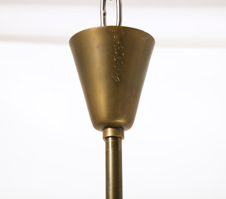 Tri Color Sculptural Pendant Chandelier, Italy, 1960's For Sale at 1stDibs