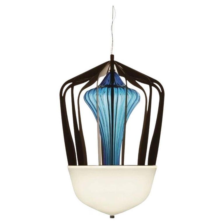 Robin 7280 Suspension - Bluastro Venetian Crystal For Sale at 1stDibs