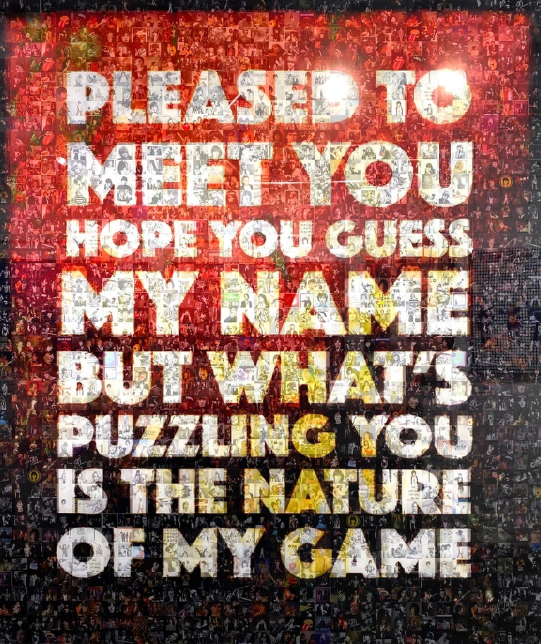 Robin Austin - The Rolling Stones ''Nature of Your Game'', Photomosaic ...