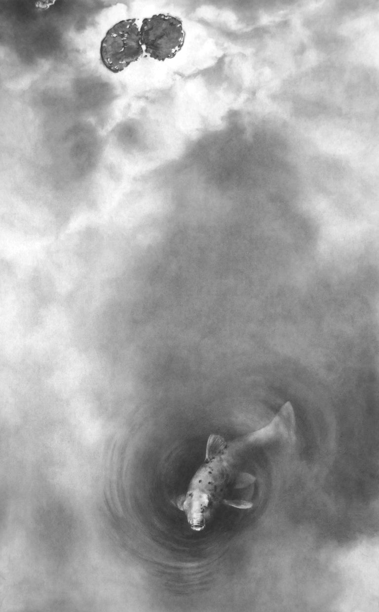 Robin Cole - "Beneath the Sky" Charcoal Painting For Sale at 1stDibs