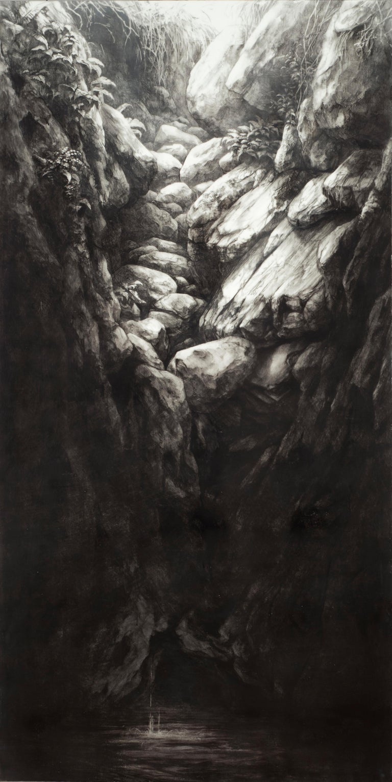 Robin Cole - "The Source" Encaustic and Charcoal Painting For Sale at ...