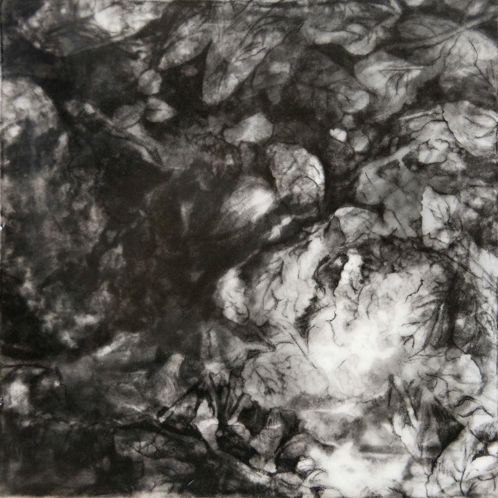 Robin Cole - "Traces V" Encaustic and Charcoal Painting For Sale at 1stDibs