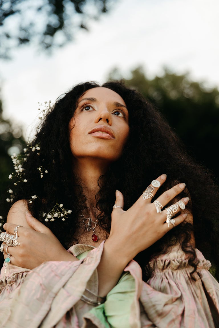 Customizable Robin Erfe Silver Medallion Ring For Sale at 1stDibs