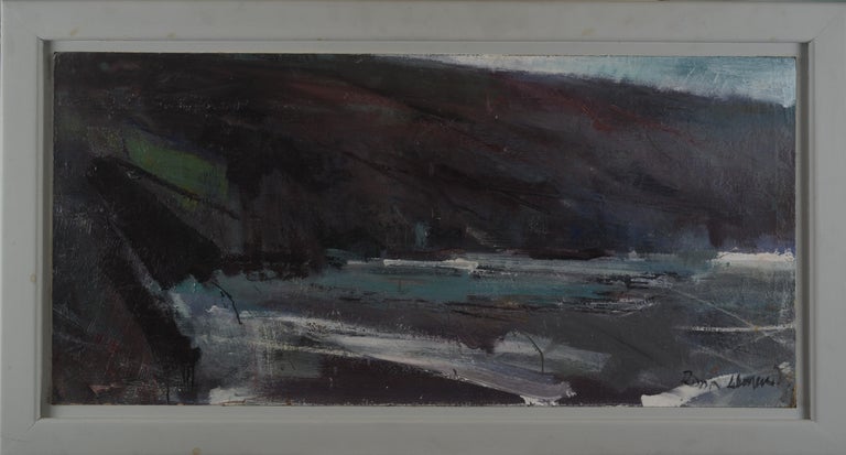 Robin Leonard - "Cornish Cove" Large Abstract Oil Painting, Framed For ...
