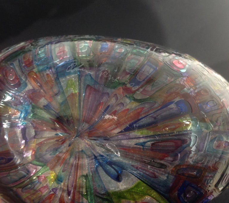 Robin Mix 2003 Mosaic Glass Vase Large Size For Sale at 1stDibs