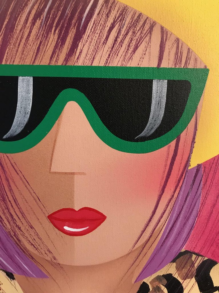 Robin Morris - Green Wally original acrylic on canvas 20x16 For Sale at ...