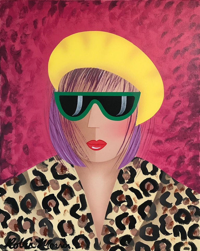 Robin Morris - Green Wally original acrylic on canvas 20x16 For Sale at ...