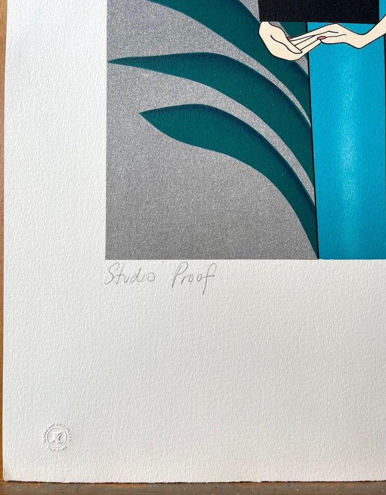 Robin Morris - THE COUPLE Signed Lithograph, Art Deco Couple Portrait ...