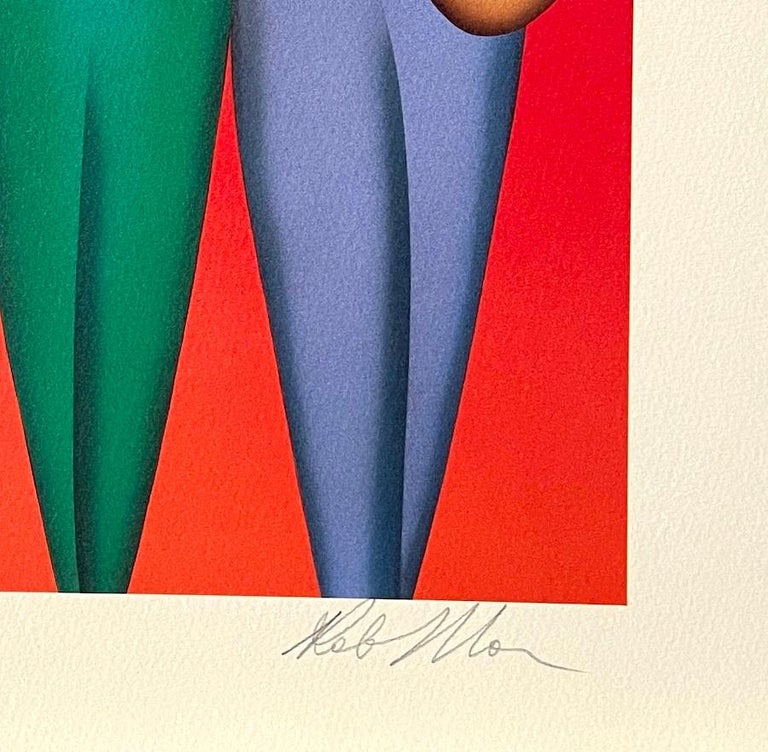 Robin Morris - TRES AMIGOS Signed Lithograph, Musical Trio, Guitars ...