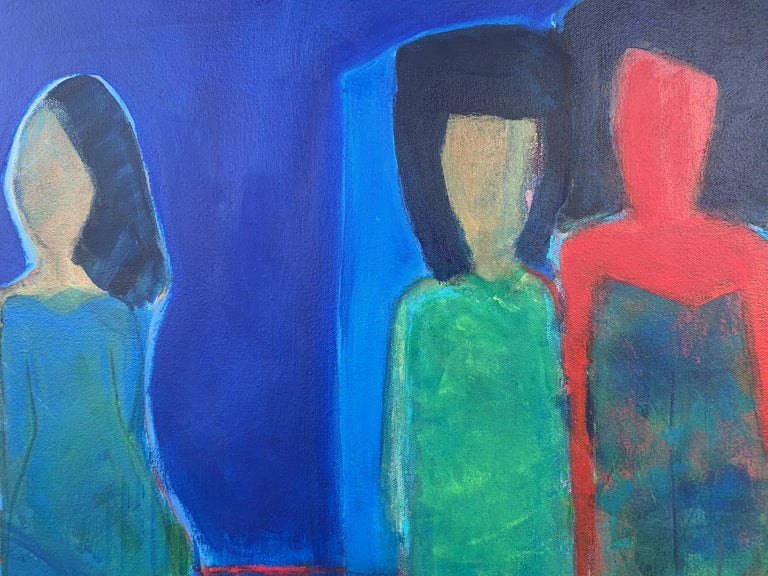 Robin Okun - Alone and Together, Abstract Painting For Sale at 1stDibs