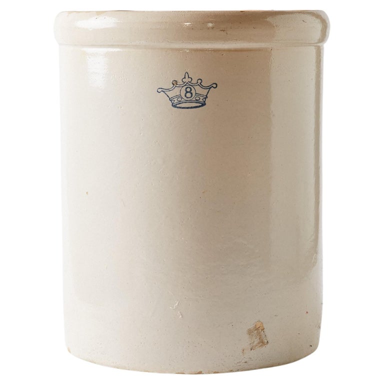 Robinson Ransbottom Eight Gallon Stoneware Crock For Sale at 1stDibs