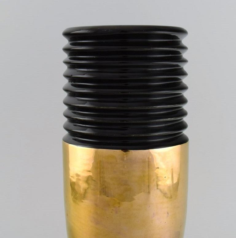 ROBJ, Paris, Large Art Deco Vase in Glazed Ceramics, French Design ...