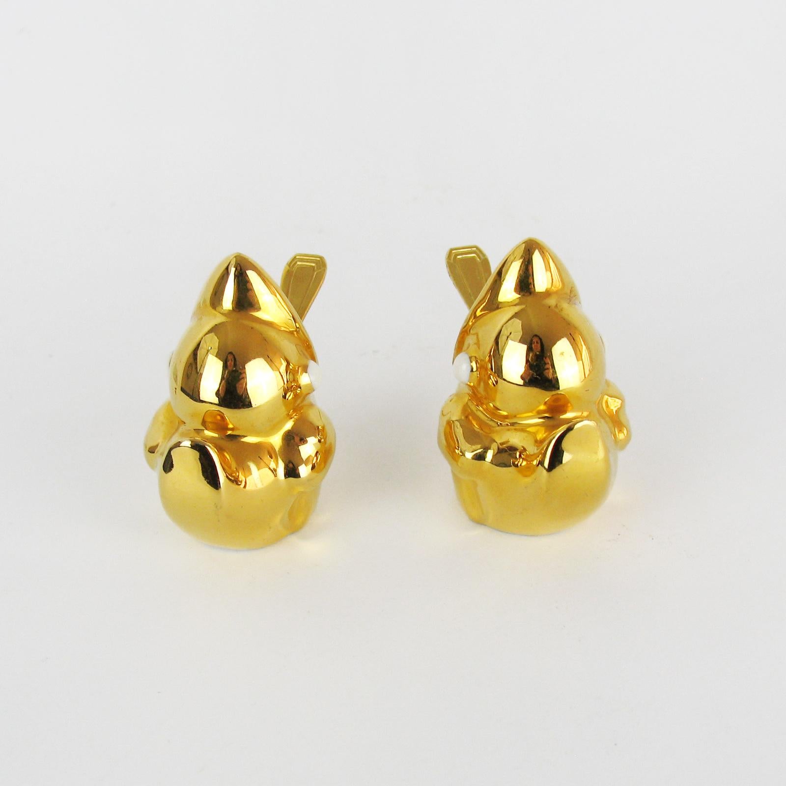 ROBJ Paris, Pair of Gilt Cellars, France 1950s For Sale at 1stDibs