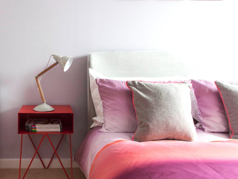 Robot Side Table / Red Nightstand For Sale at 1stDibs