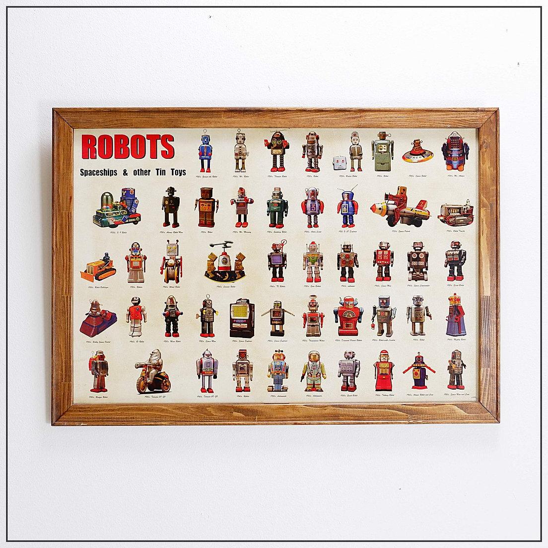 "Robots collection" Poster on panel - Circa 2010s For Sale at 1stDibs