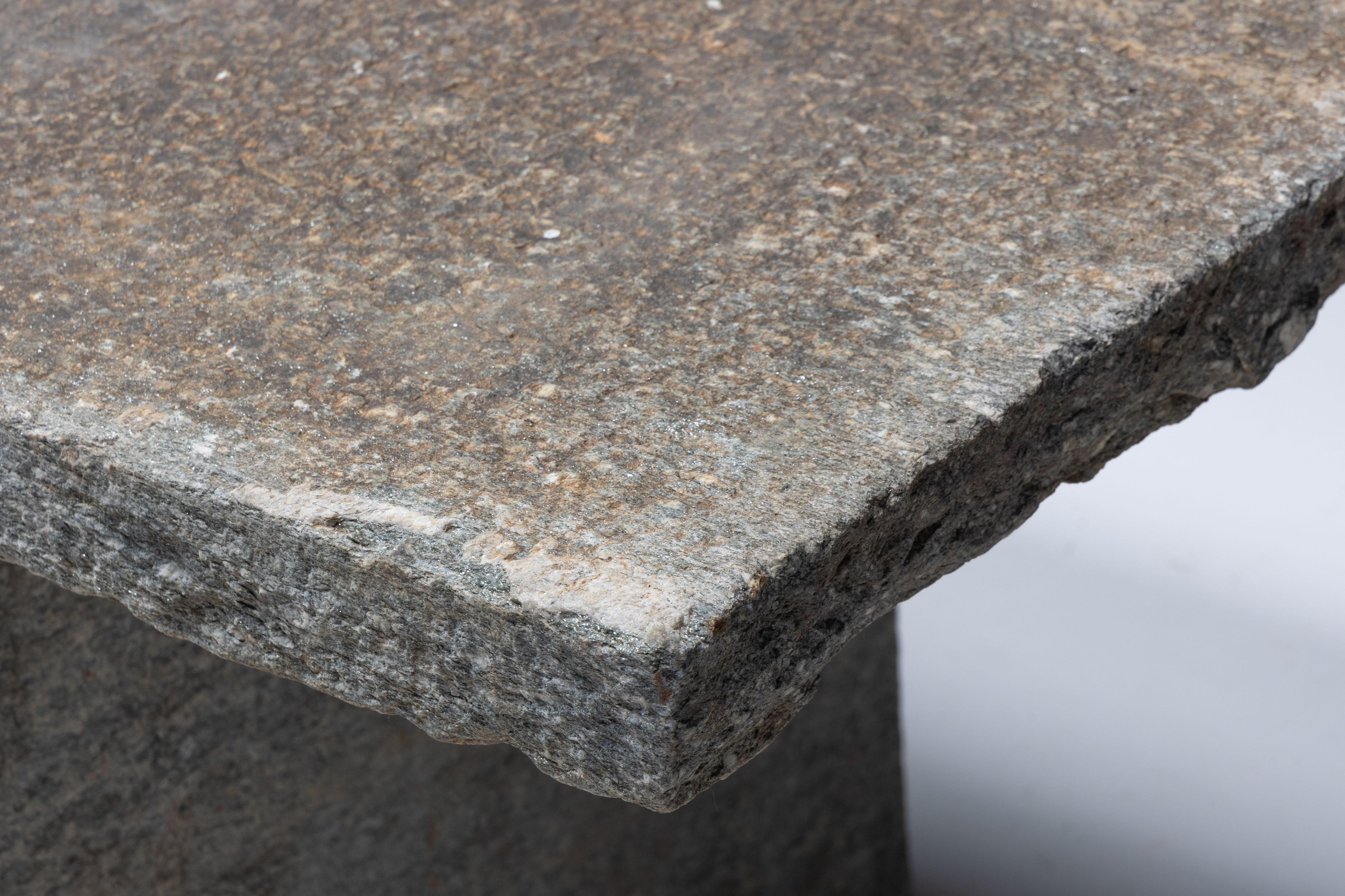 Robust Italian Stone Dining Table, Italy, 18th Century For Sale at 1stDibs