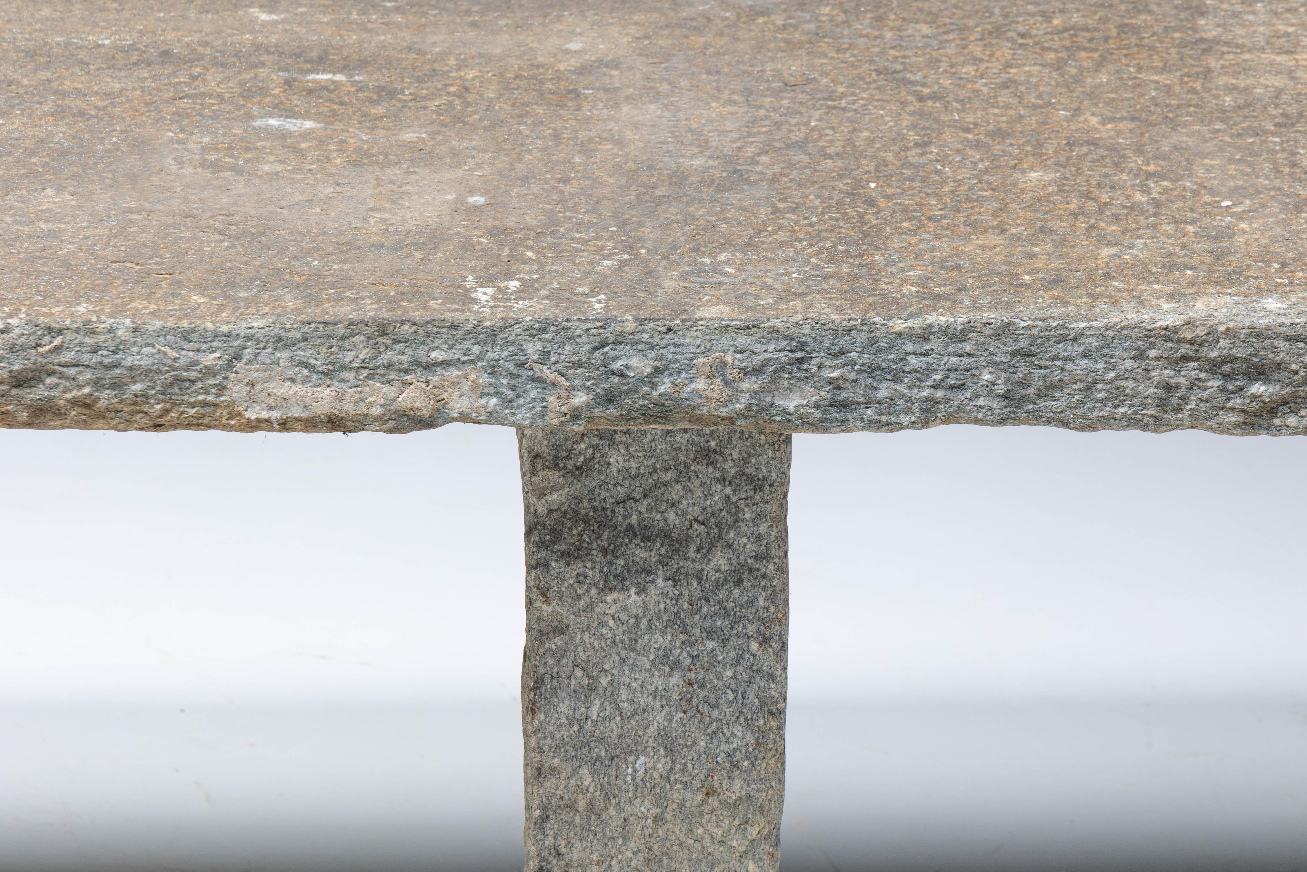 Robust Italian Stone Dining Table, Italy, 18th Century For Sale at 1stDibs