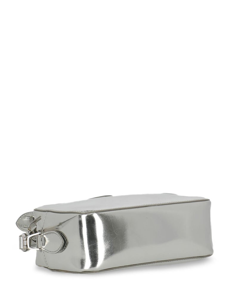 Rochas Woman Shoulder bag Silver Leather For Sale at 1stDibs