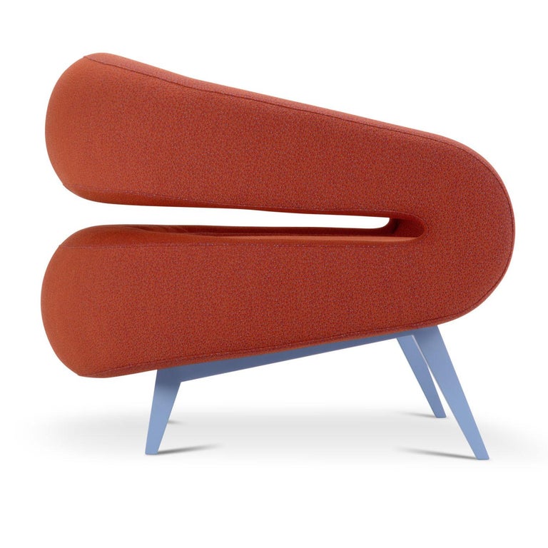 Roche Armchair in Red by Daria Zinovatnaya For Sale at 1stDibs