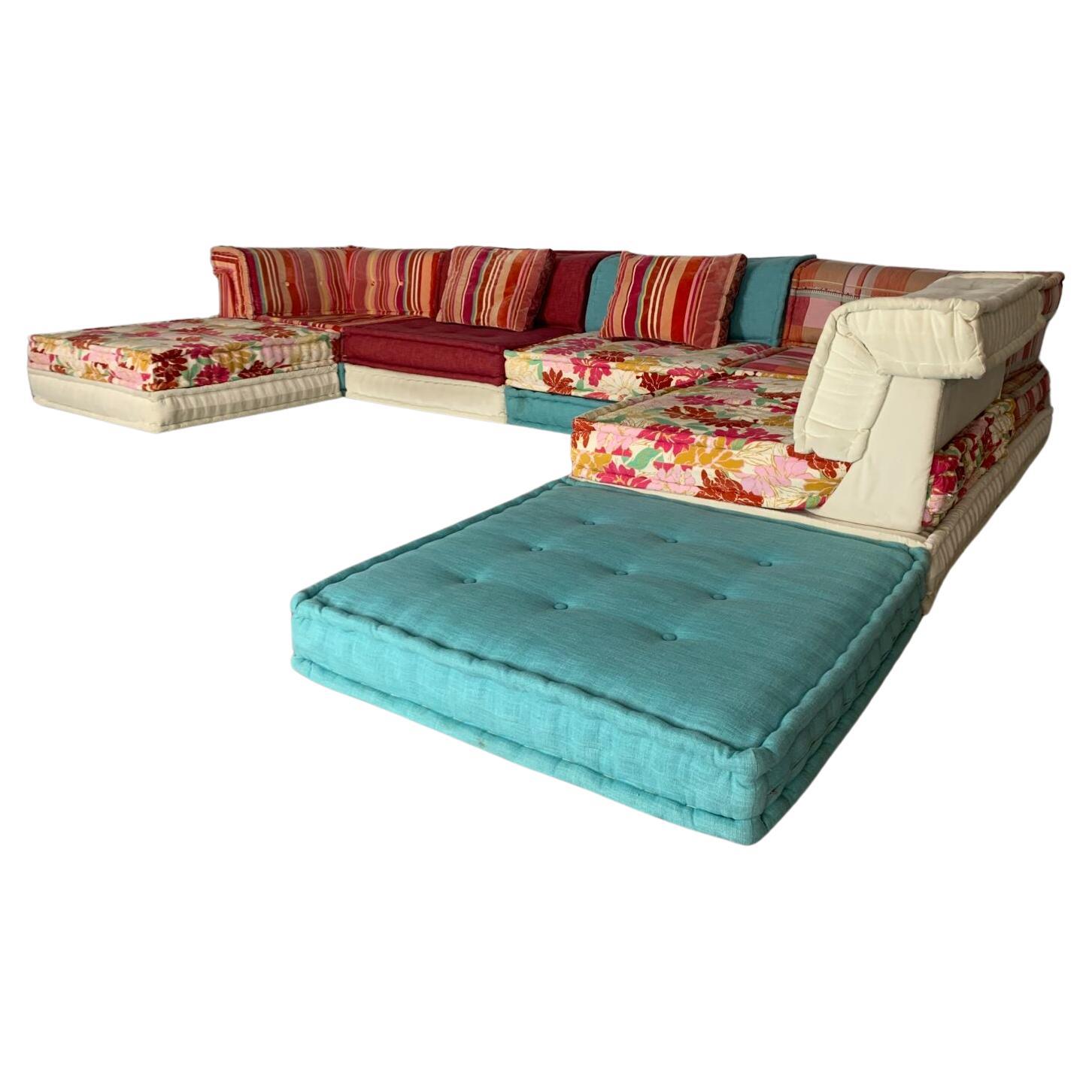 Roche Bobois "Mah Jong" Sofa - In Kenzo Fabric For Sale at 1stDibs