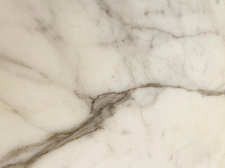 Roche Bobois Stainless Steel Marble Dining Table, Knoll Style For Sale ...