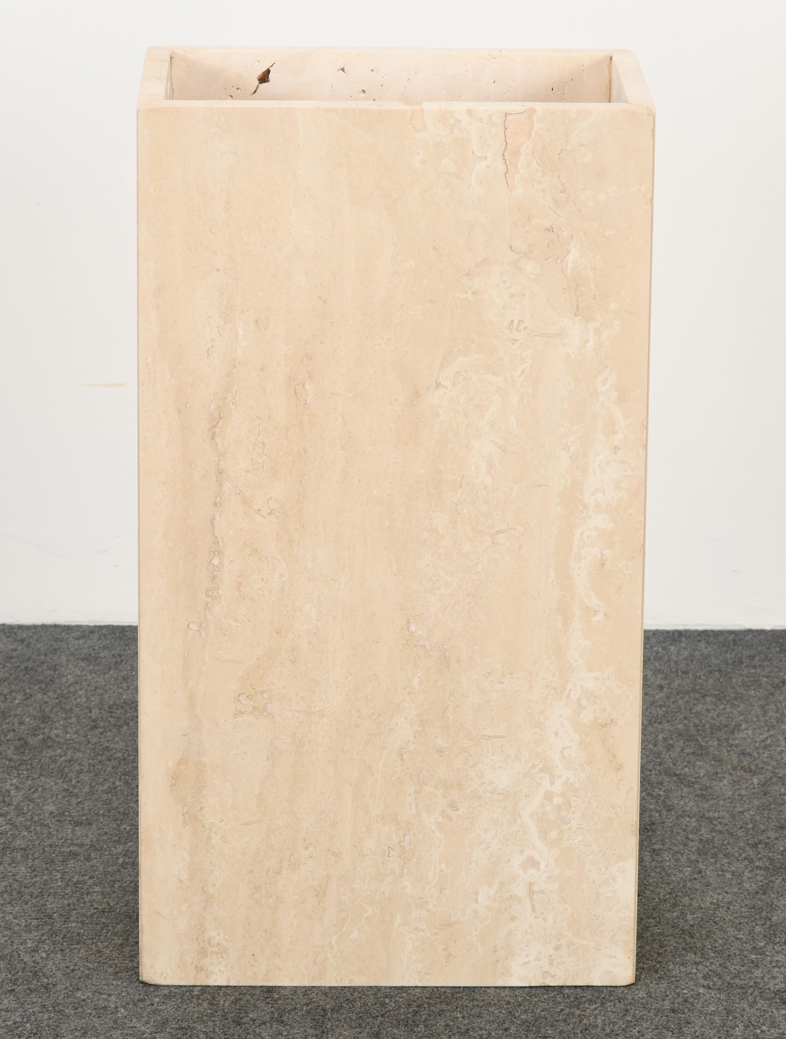 Roche Bobois Style Travertine Marble Console, 1990s at 1stDibs ...