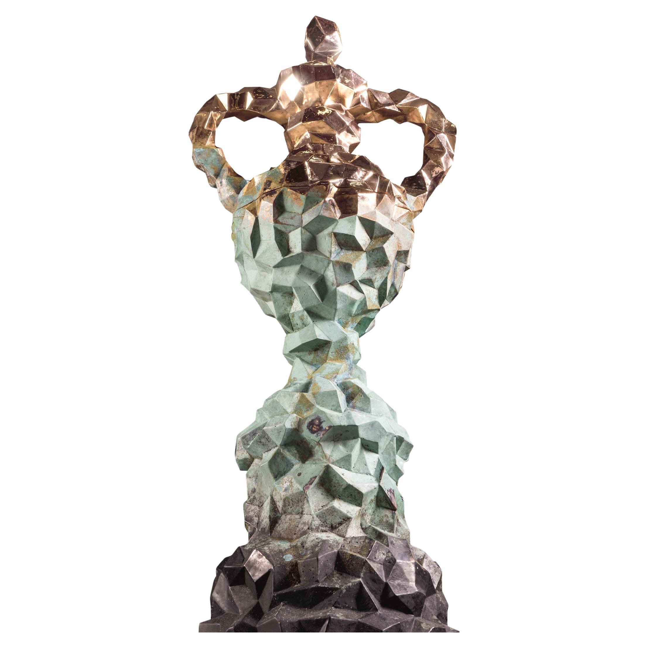 "Rock Centerpiece" in Bronze by Studio Job For Sale at 1stDibs