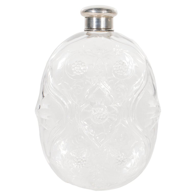 Rock Crystal and Sterling Flask at 1stDibs