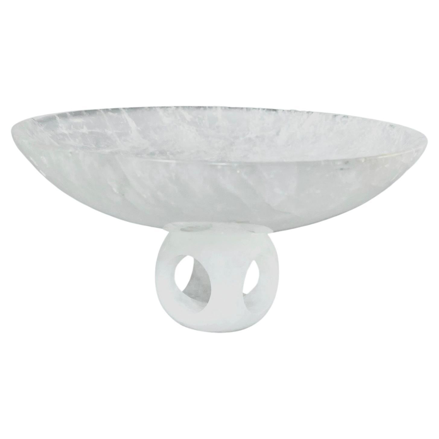 Rock crystal Center piece By Phoenix For Sale at 1stDibs