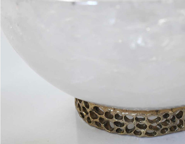 Rock Crystal Centerpiece by Phoenix For Sale at 1stDibs