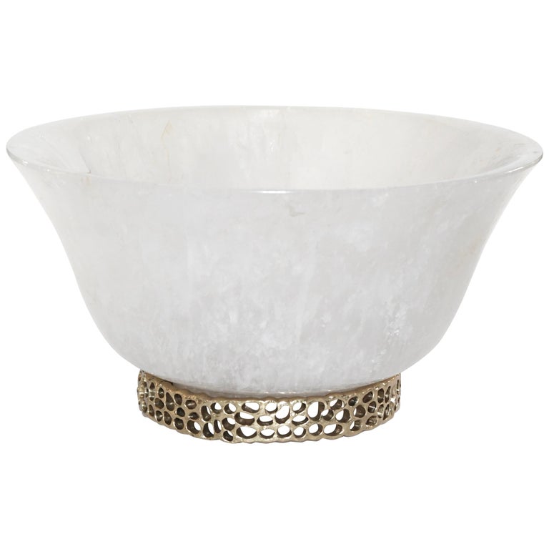 Rock Crystal Centerpiece by Phoenix For Sale at 1stDibs