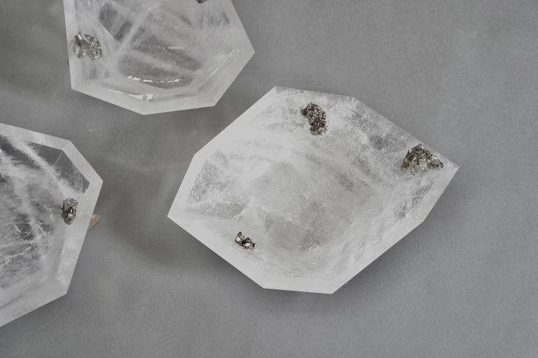 Rock Crystal Centerpieces by Phoenix For Sale at 1stDibs