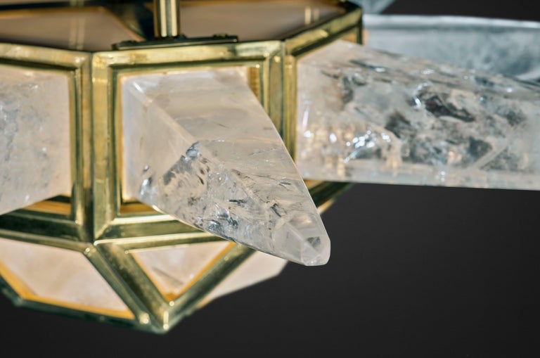 Rock Crystal Lighting Starburst Model by Alexandre Vossion For Sale at ...