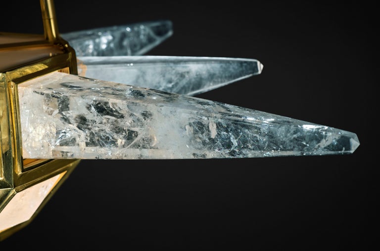 Rock Crystal Lighting Starburst Model by Alexandre Vossion For Sale at ...