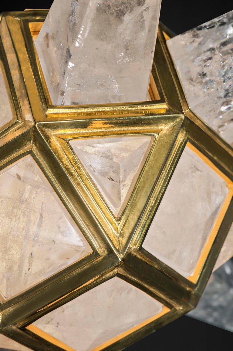 Rock Crystal Lighting Starburst Model by Alexandre Vossion For Sale at ...