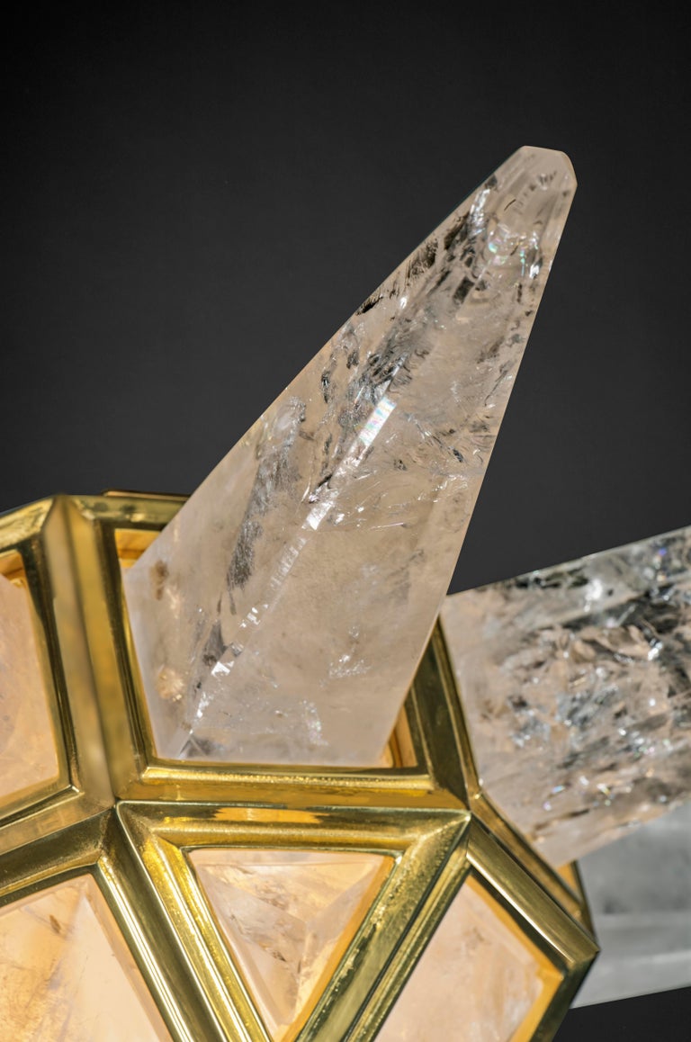 Rock Crystal Lighting Starburst Model by Alexandre Vossion For Sale at ...