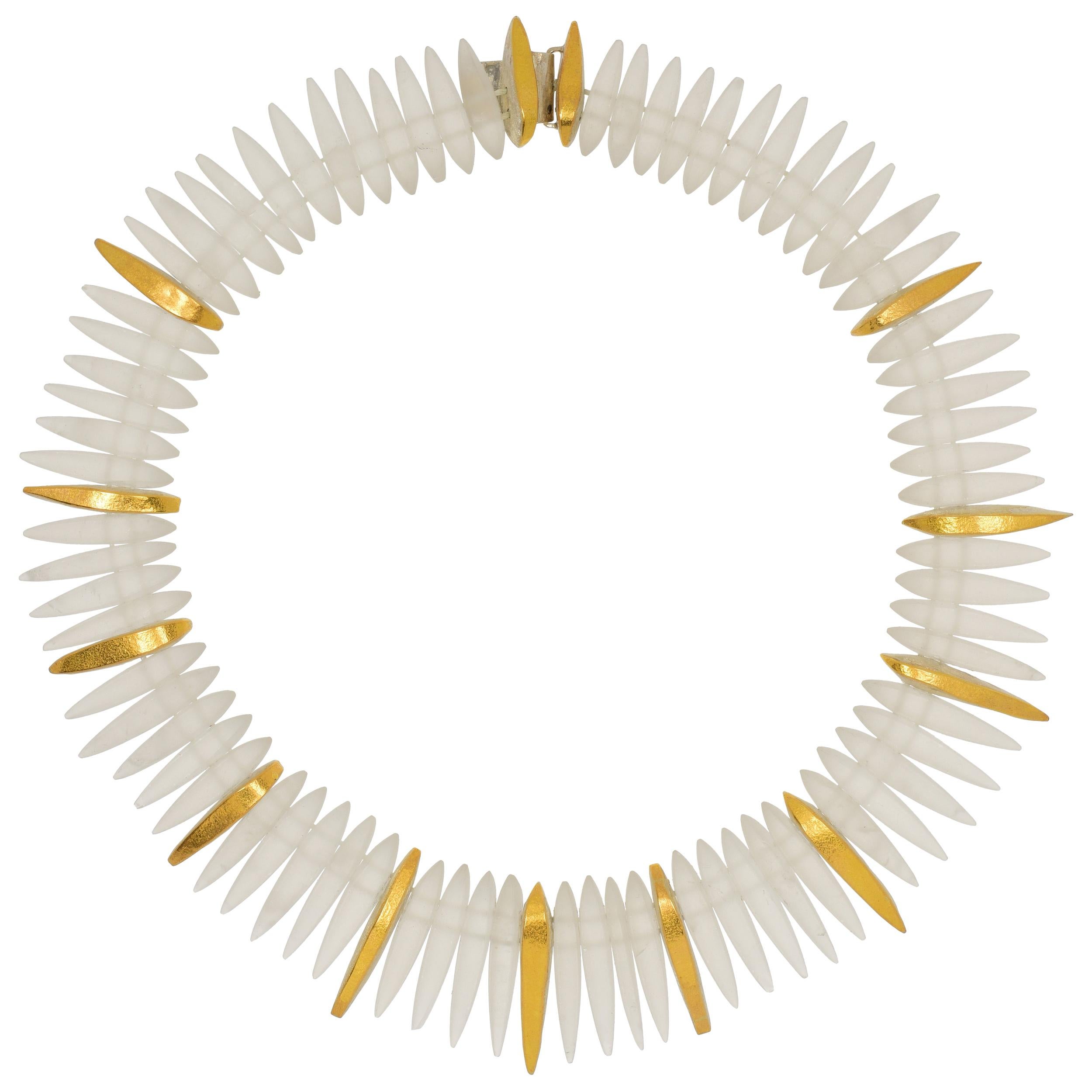 Exquisite Large Rock Crystal Necklace at 1stDibs