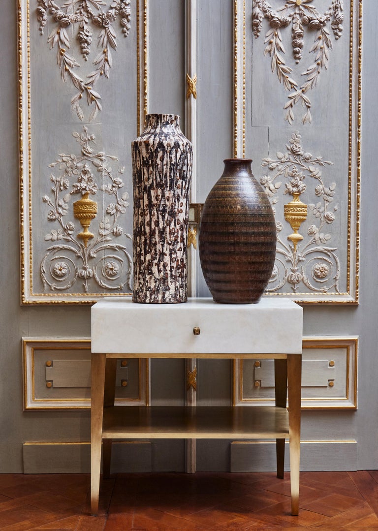 Rock Crystal Nightstands at 1stDibs