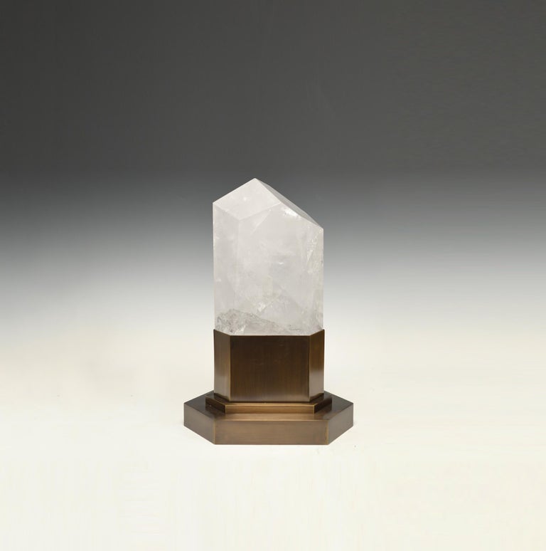 Rock Crystal Obelisk Light by Phoenix For Sale at 1stDibs