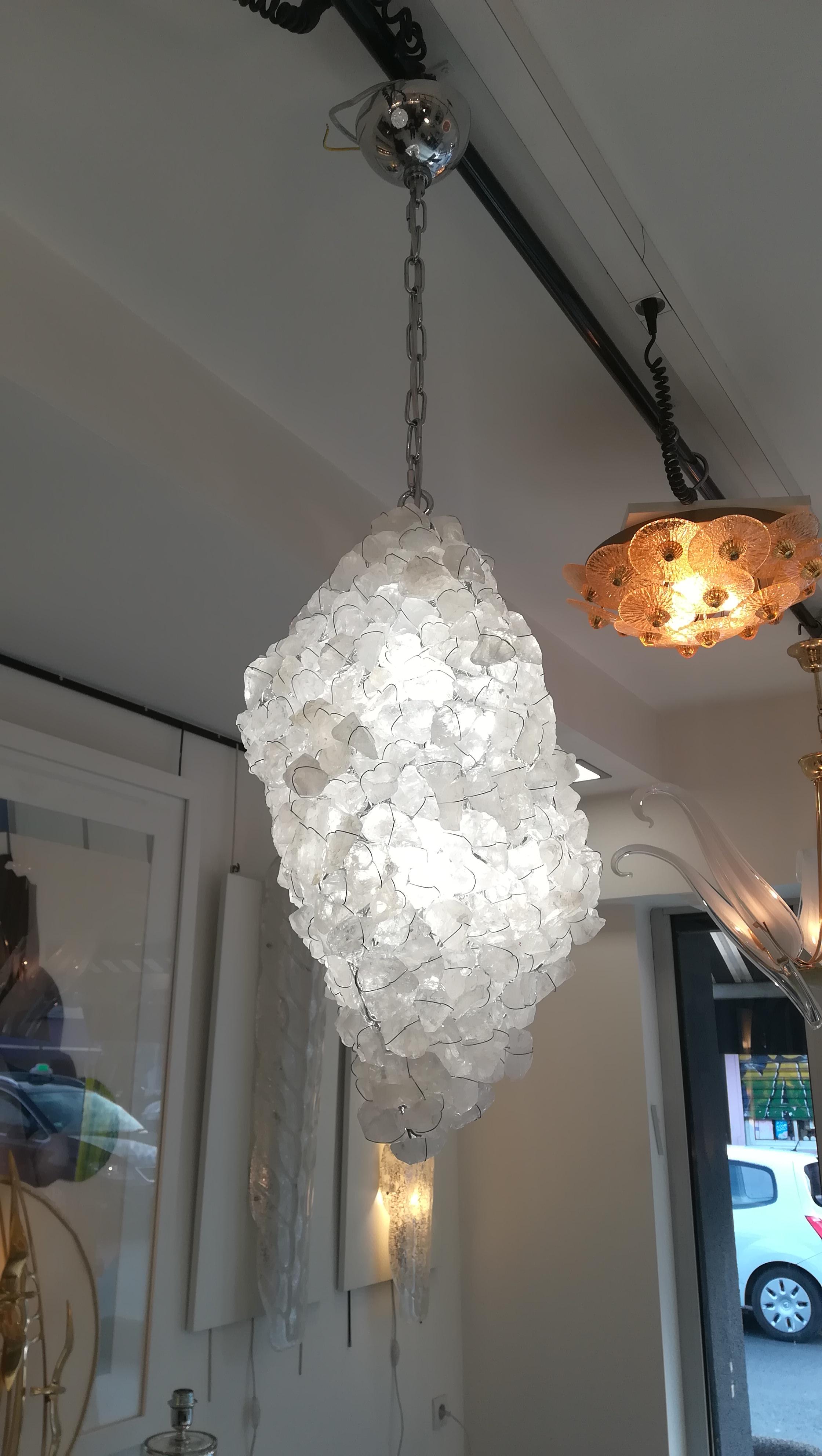 Rock Crystal Pendant at 1stDibs | crystal rock chandelier