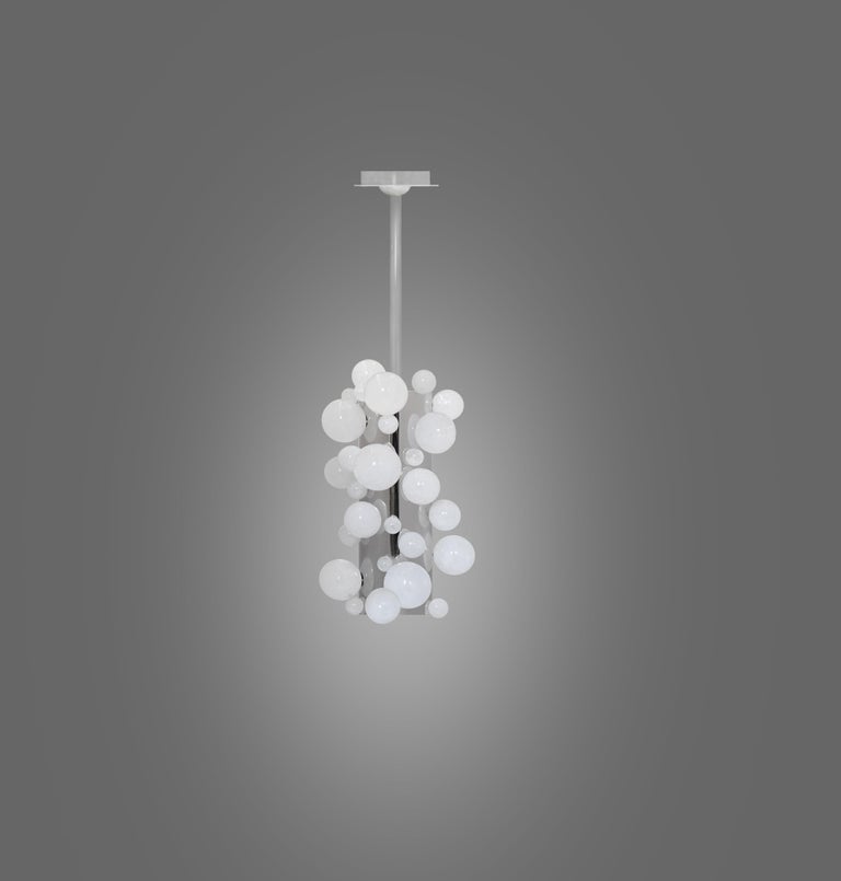 Rock Crystal Pendant Light by Phoenix For Sale at 1stDibs
